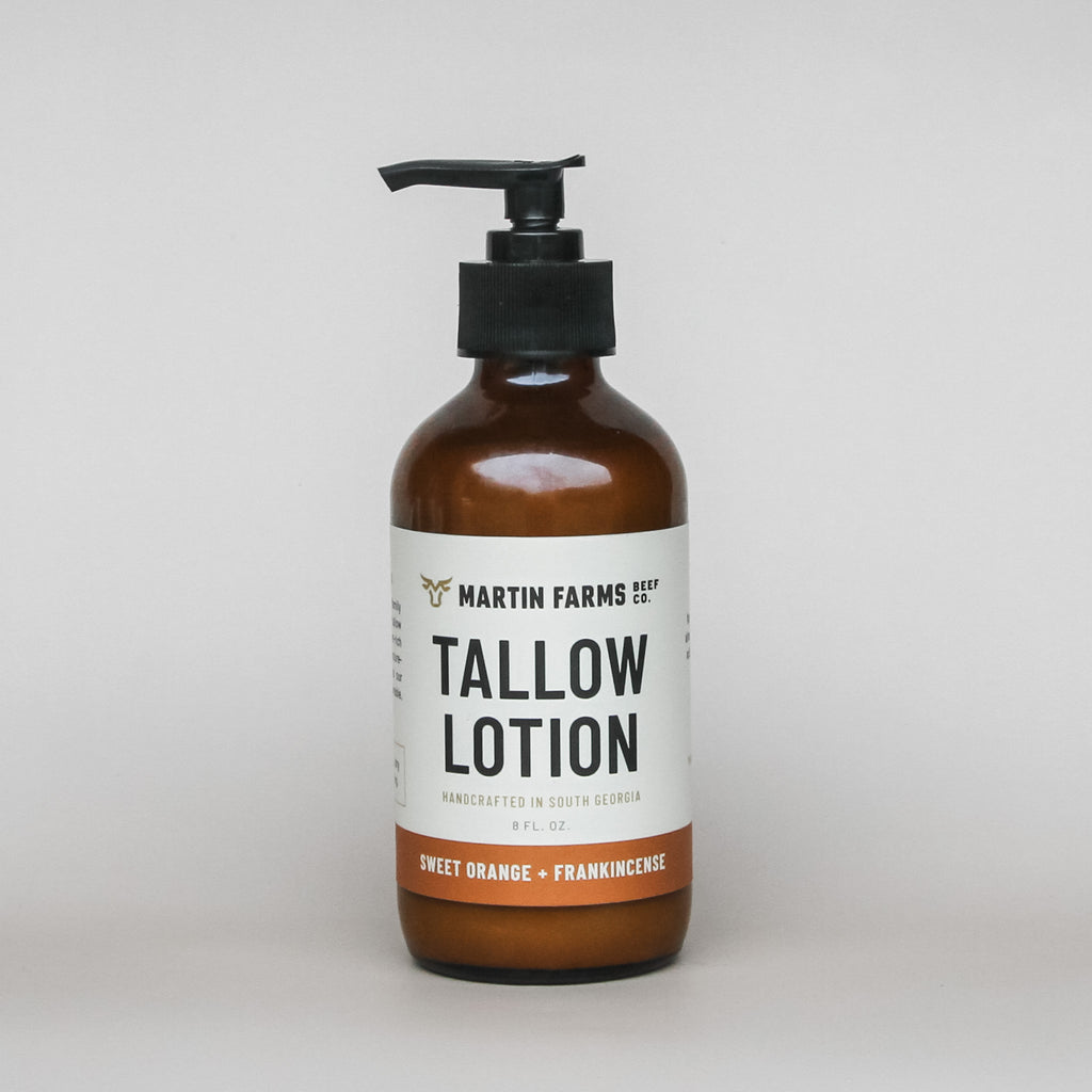 Tallow Body Lotion- Sweet Orange + Frankincense 8 oz. – Martin Farms ...